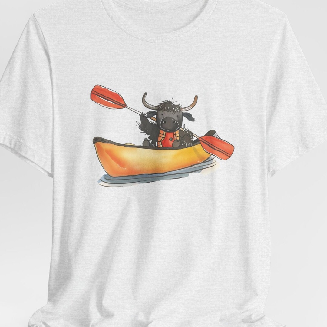 Yak Kayaking T-shirt, Funny Yak Tee, Gift, Kayak Shirt, Yak Lover ...
