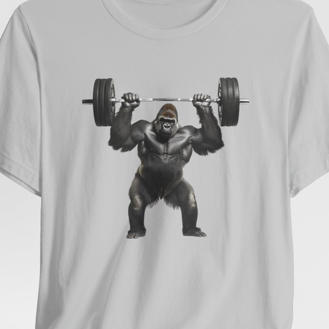 Gorilla T-shirt, Gorilla Strength, Strong Gorilla Shirt, Gym Lover ...