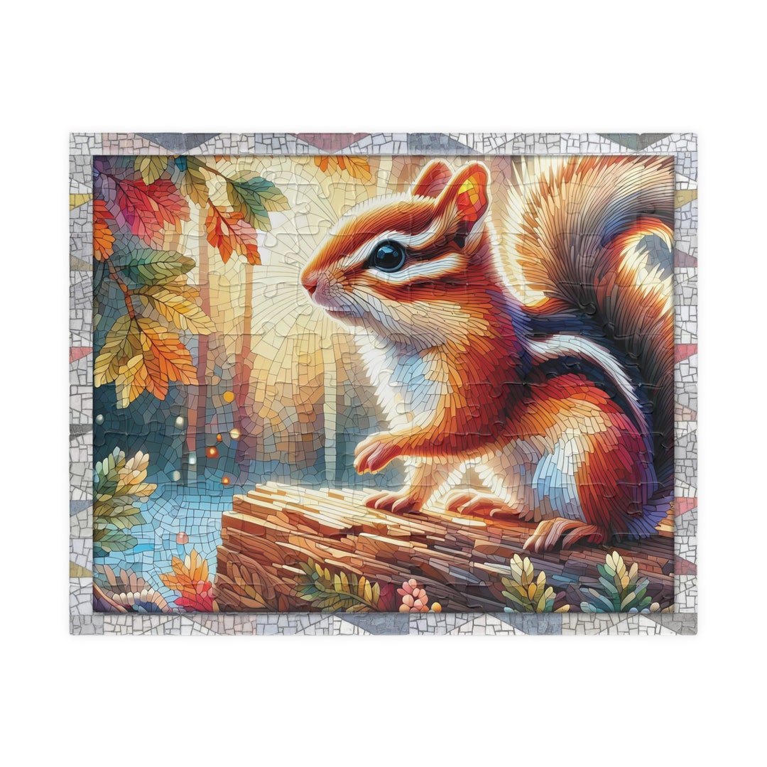 Chipmunk Looking Left Mosaic, Puzzle, Animals, Tile Puzzle, Gift ...