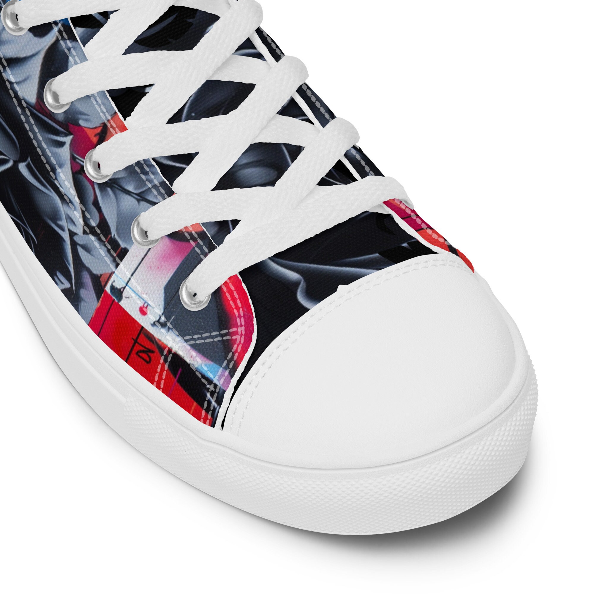 Colorful Black Rose Graffiti Women’s High Top Chucks Canvas Shoes - Etsy