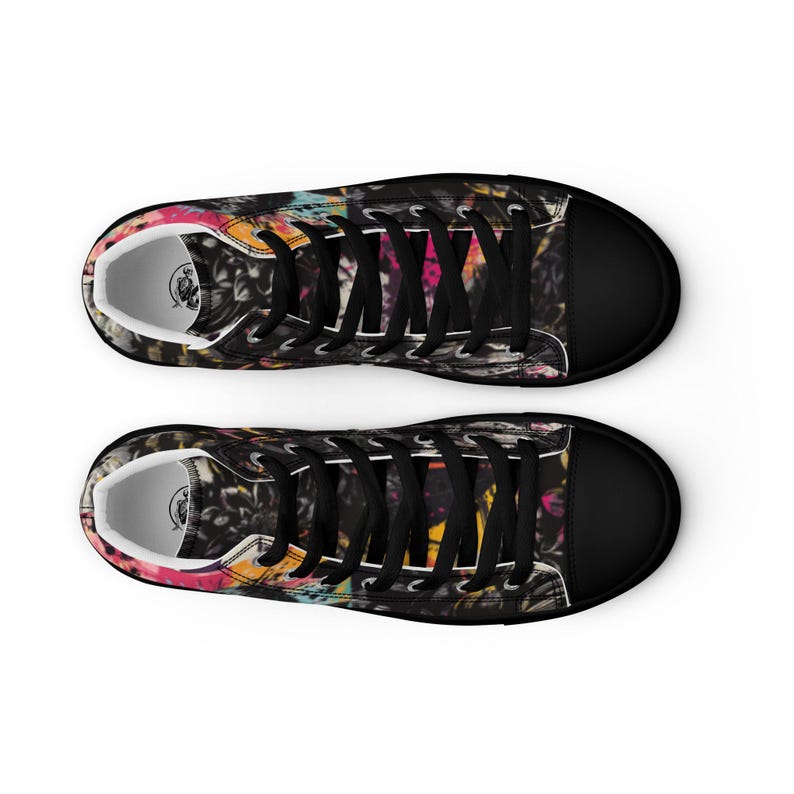 Rainbow Crow Graffiti High Top Chucks Canvas Women's Shoe - Etsy