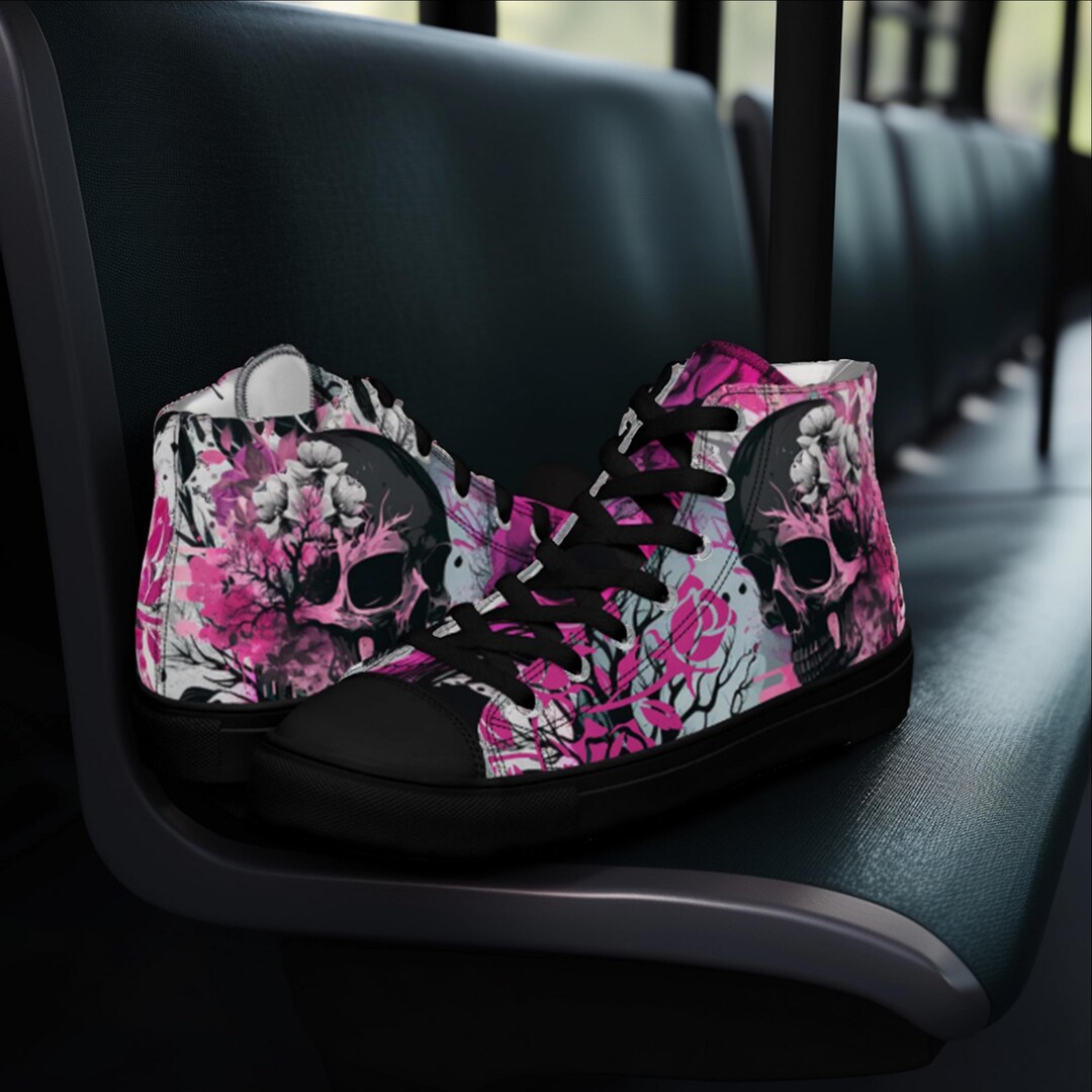 Pink Apocalypse Women’s High Top Canvas Chuck Shoes - Etsy