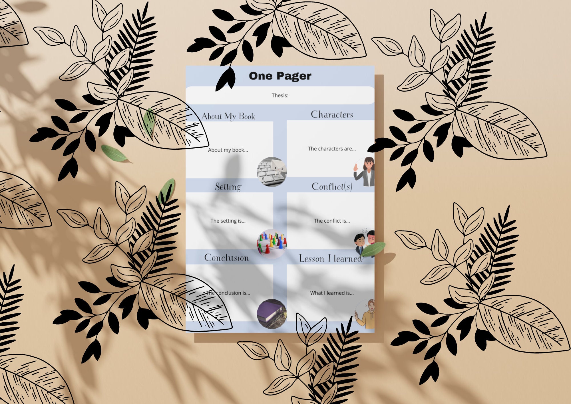 Canva Template, One Pager, Easy to Change and Add Photos. - Etsy