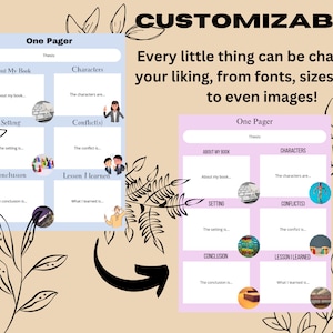 Canva Template, One Pager, Easy to Change and Add Photos. - Etsy