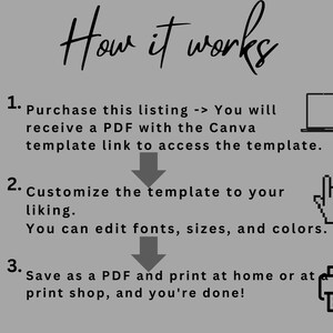 Canva Template, Sign up Sheet, Easy Template, Simple Canva Template ...