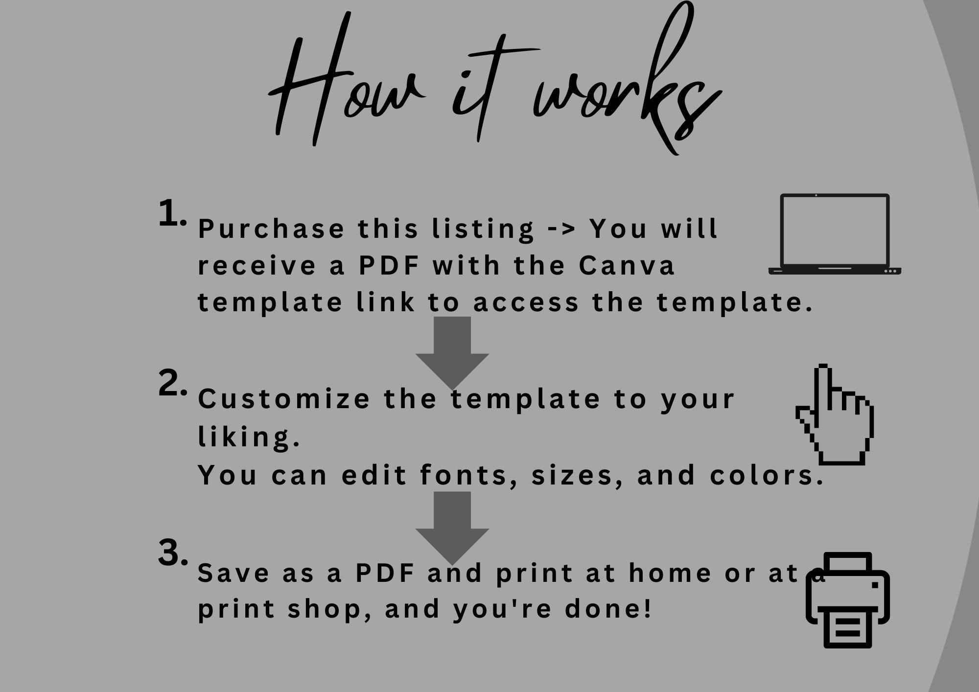 Canva Template, Sign up Sheet, Easy Template, Simple Canva Template ...
