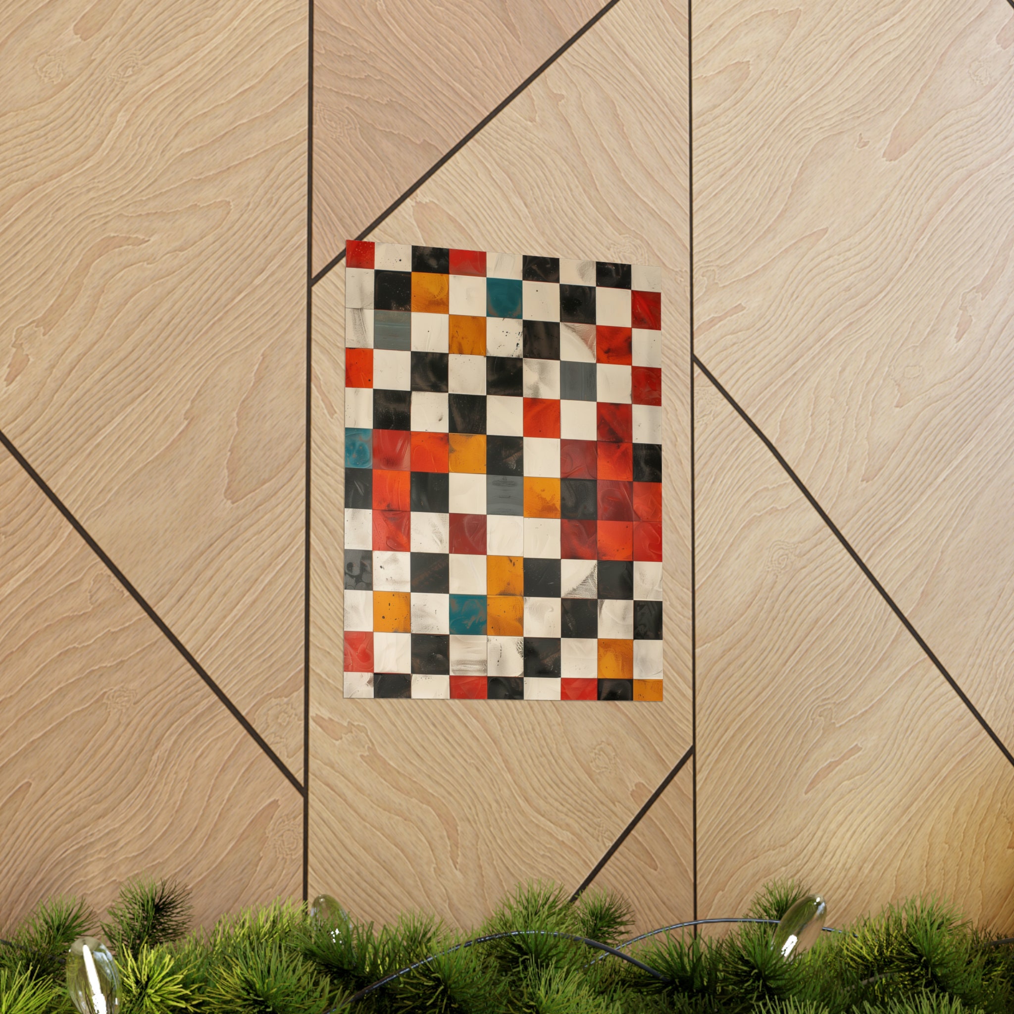 Checkerboard Pattern Wall Art Matte Vertical Posters - Etsy