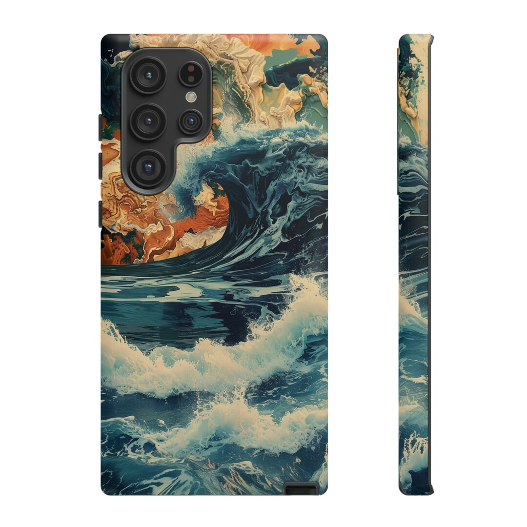 Ocean Sunset Tough Cases Ocean Waves Sunset Van Gogh Style Phone Case ...
