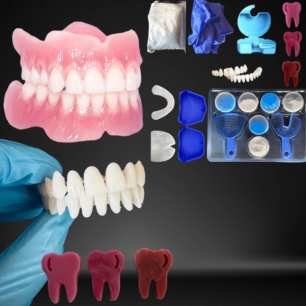 Learn Model Kit, Students, Premium Dental DIY Kit, Denture Kit ...
