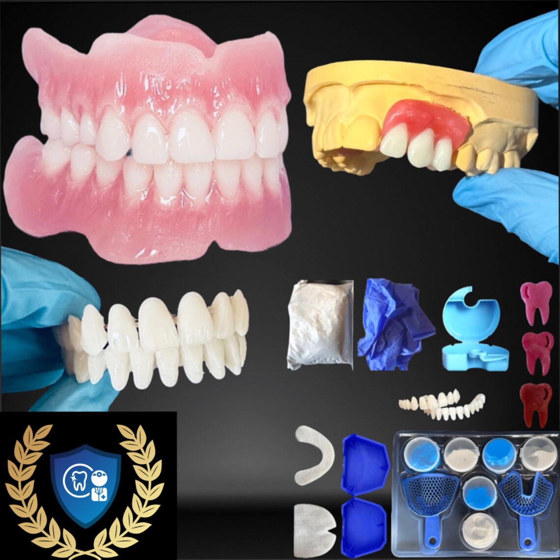 Dental Prosthesis, DIY Kit, Dentures, Denture - Etsy Canada