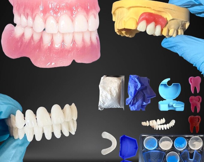New Teeth, Denture, Craft Your Model,dental Fix Kit, DIY Denture Show ...