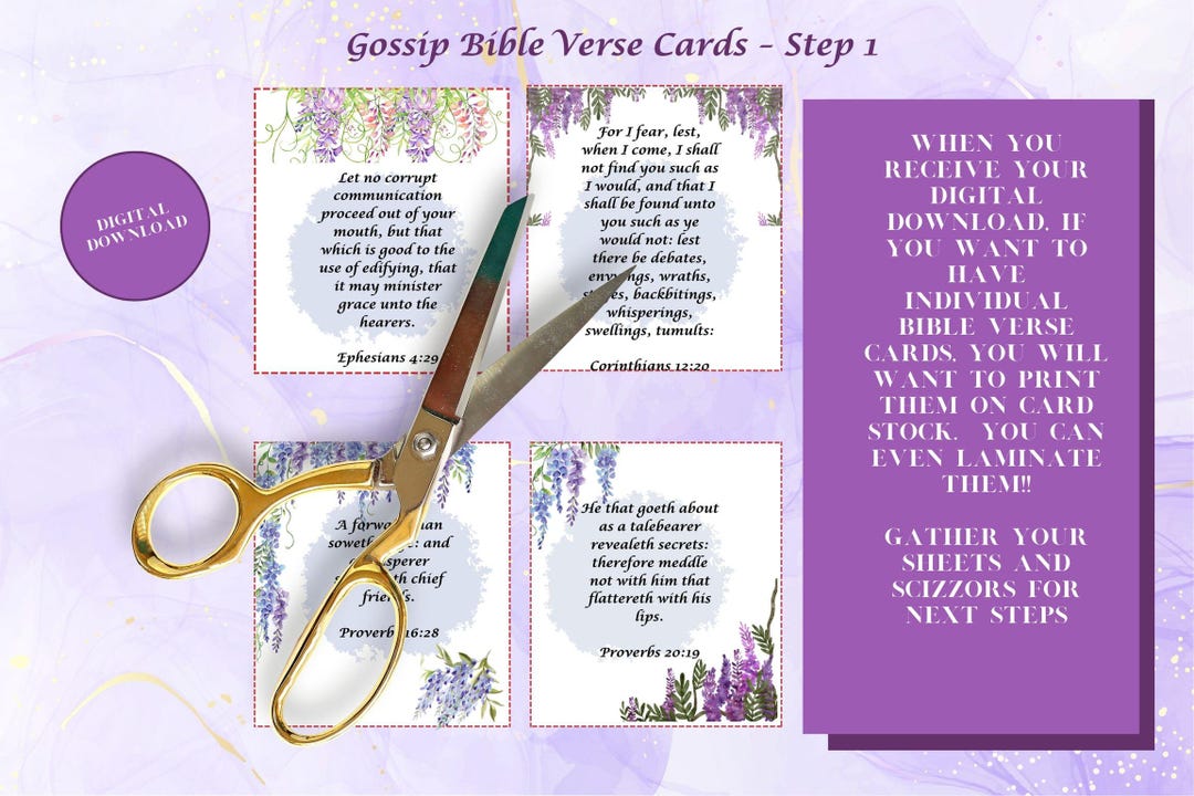 Christian Elegant Bible Verses of GOSSIP for Daily Inspiration ...