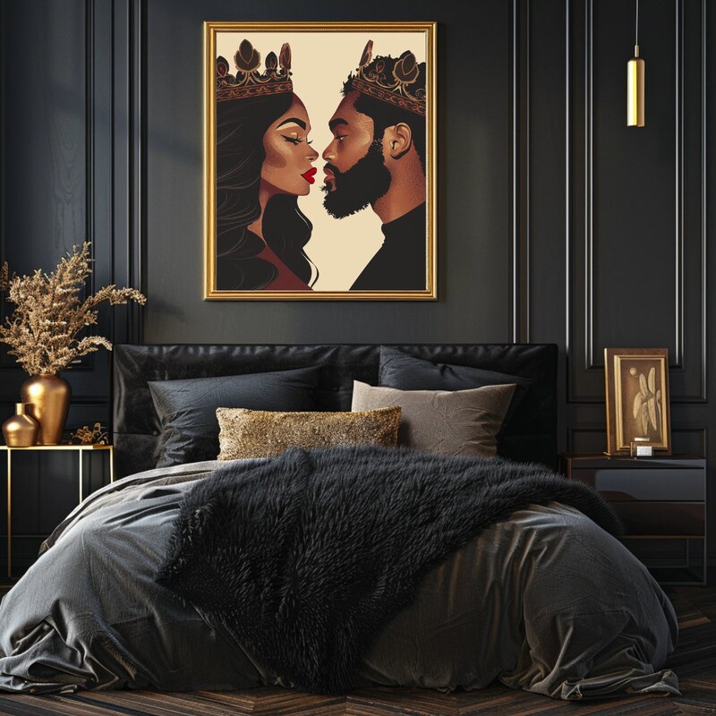 King and Queen Wall Art - Etsy