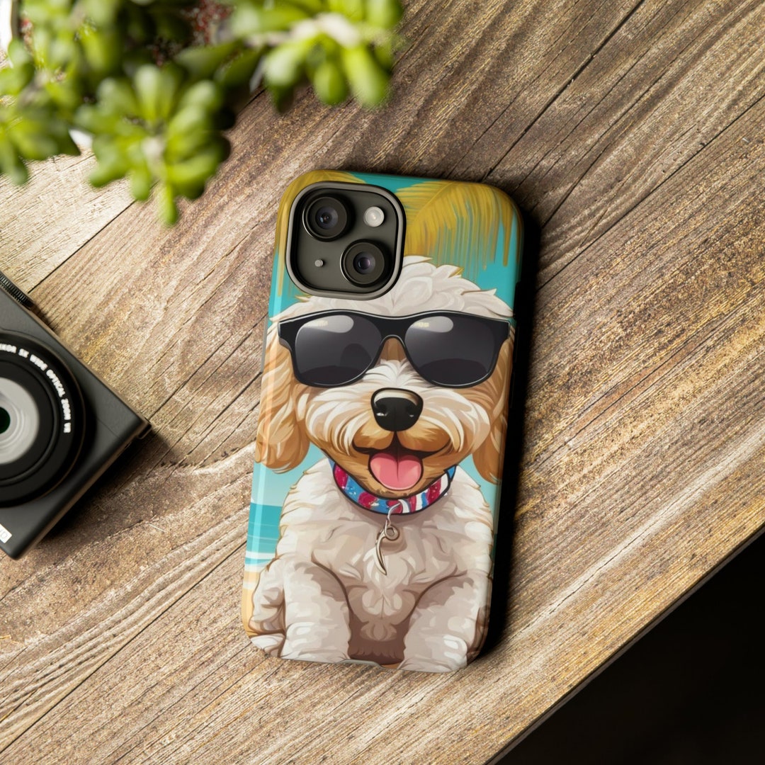 Phone Case, Doodle Dog With Sunglasses, Tough Doodle Gift Idea, Fun ...