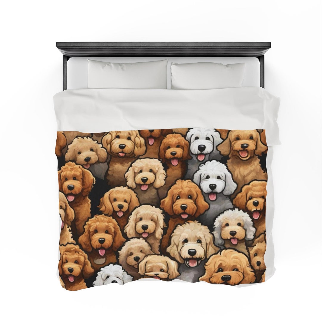 Oodles of Doodles as a Cartoon Velveteen Plush Blanket, Doodle Gift ...