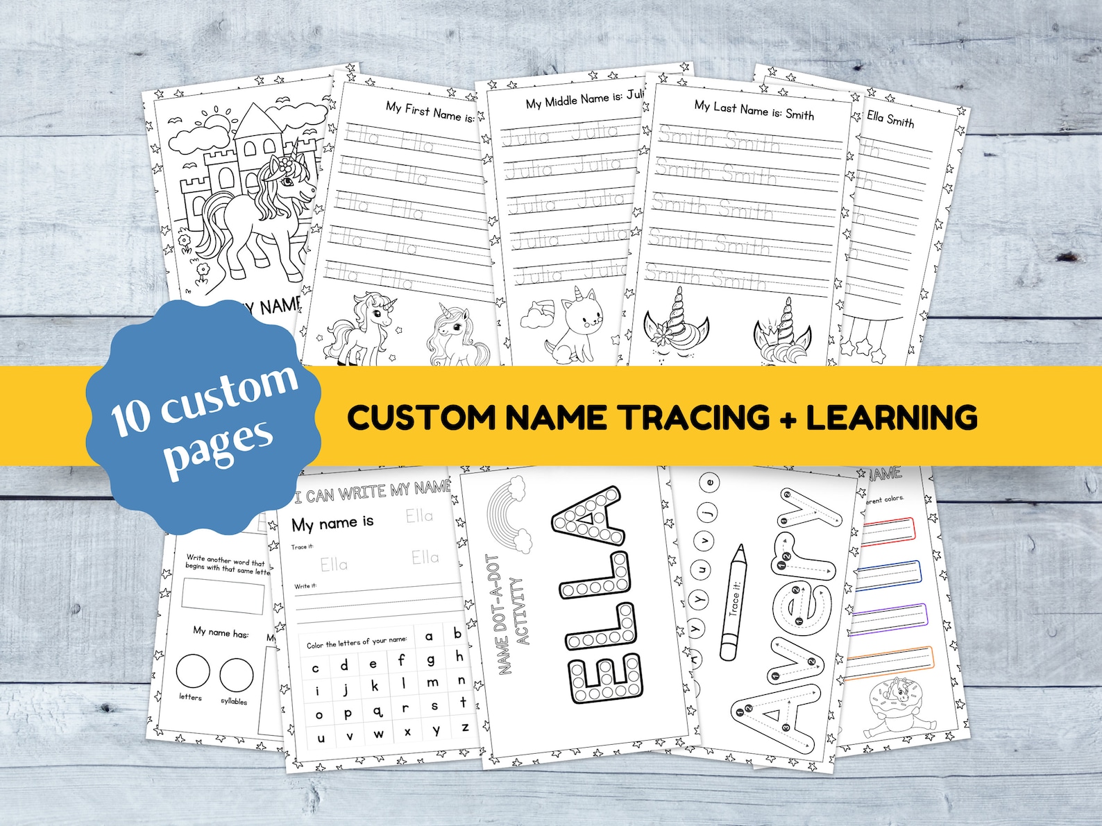 Name Writing Practice, Personalized Name Tracing, Learn Name Sheet ...