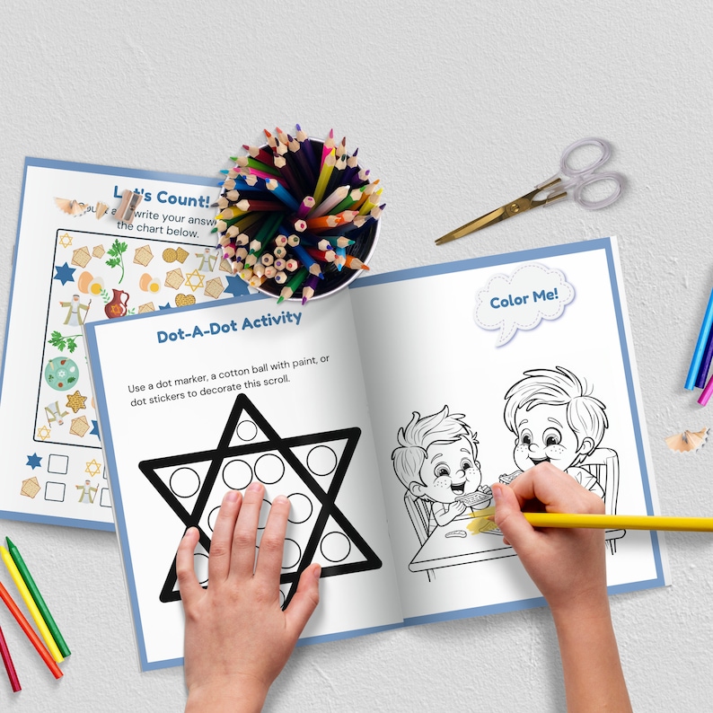 Passover for Kids, Passover Activity Book, Passover Activities ...