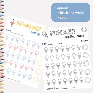 Summer Reading Chart, Reading Reward Chart, Book Tracker Summer Reading ...