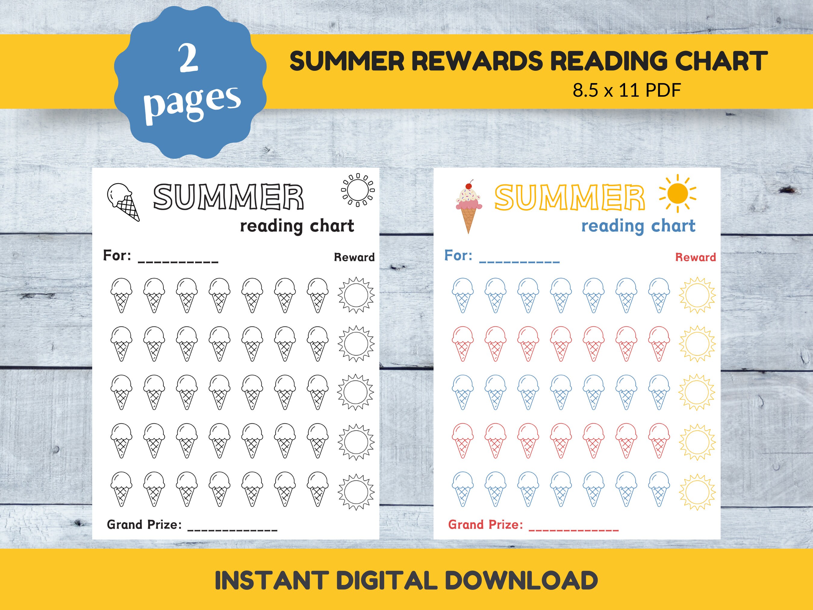 Summer Reading Chart, Reading Reward Chart, Book Tracker Summer Reading ...
