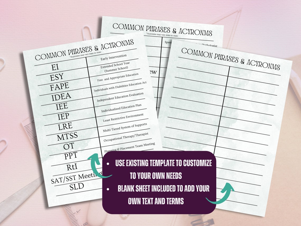 IEP Parent Organizer - Etsy