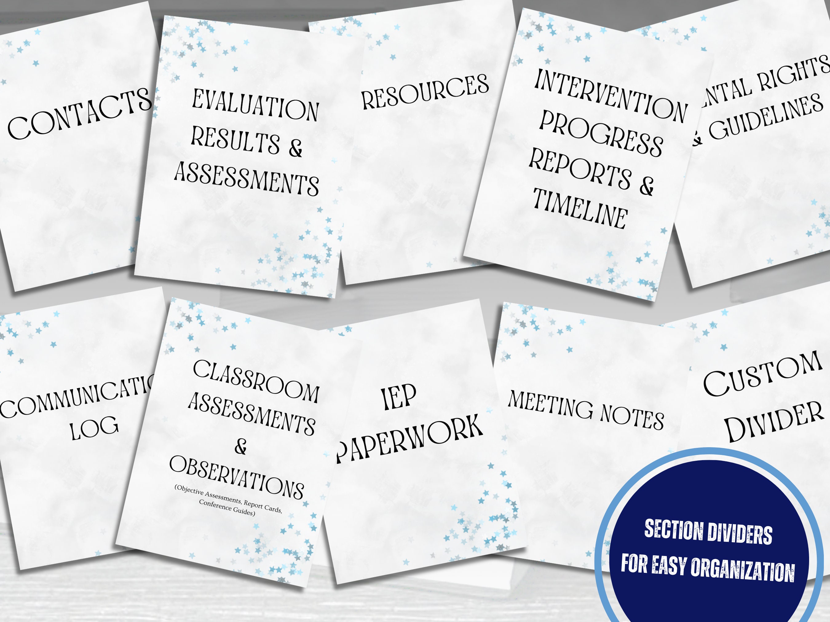 IEP Parent Organizer Black & White - Etsy