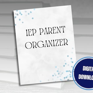 IEP Parent Organizer Black & White - Etsy