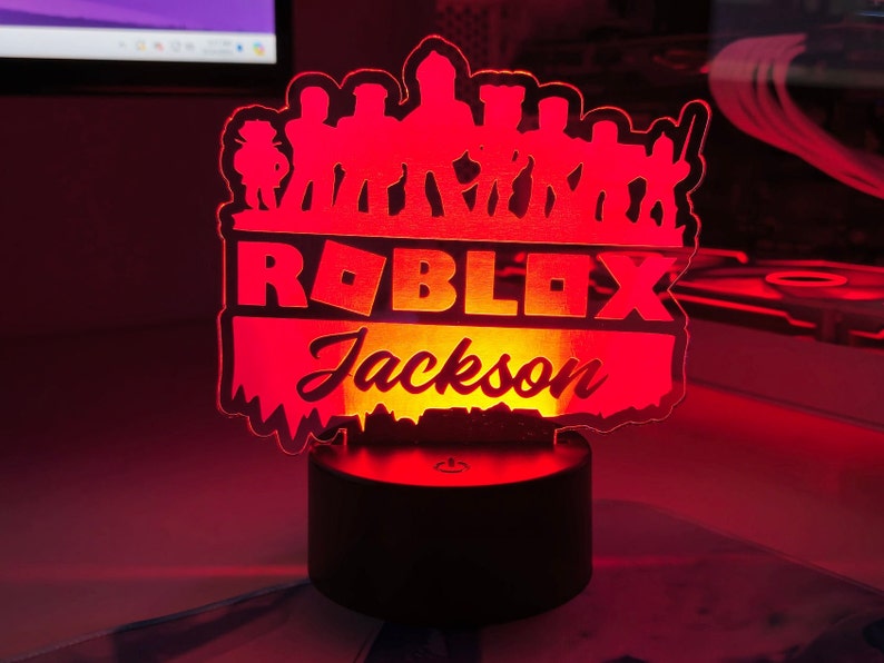 Roblox Personalized Night Light Custom Name Gamertag Display Unique ...