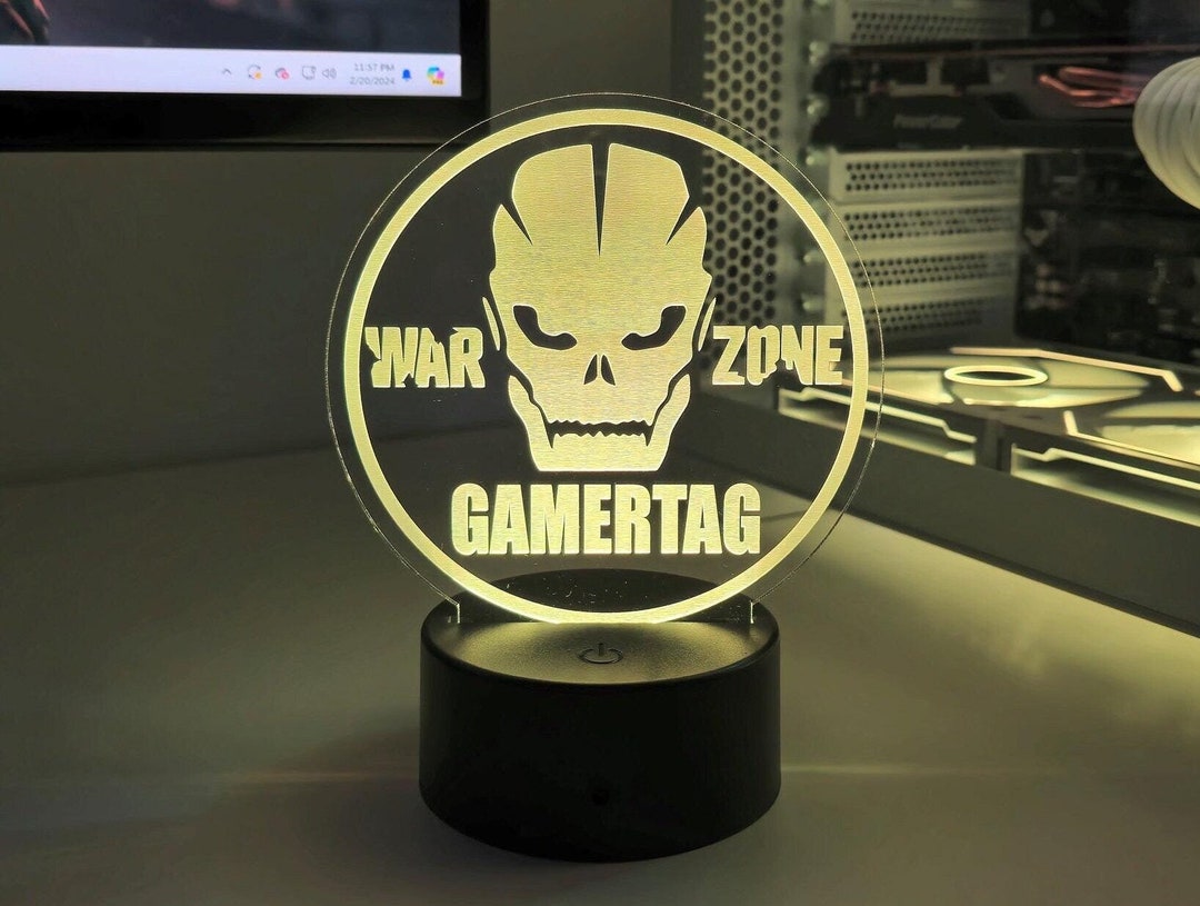 Call of Duty War Zone Led Light Custom Gamertag Night Lamp Name Light ...