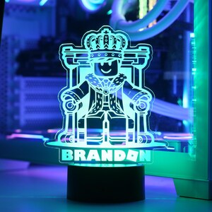 Roblox Led Light King Avatar Gamer Sign Personalized Roblox Video Game ...
