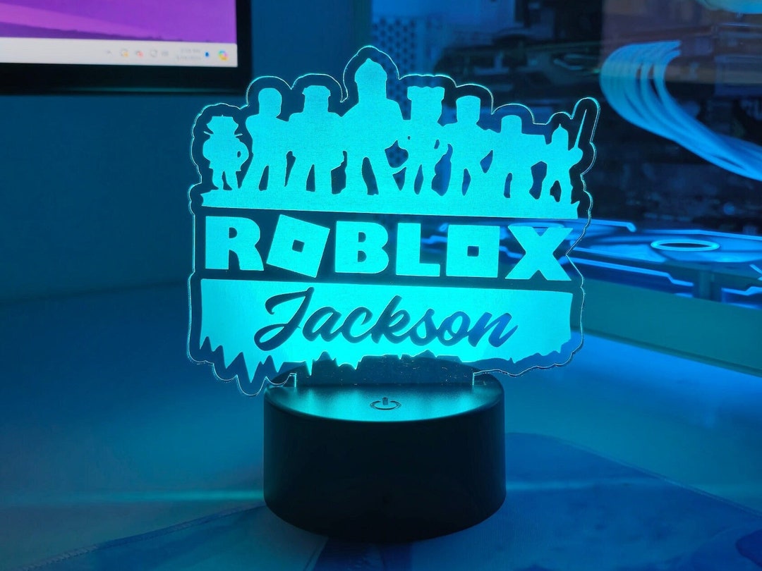 Roblox Personalized Night Light Custom Name Gamertag Display Unique ...