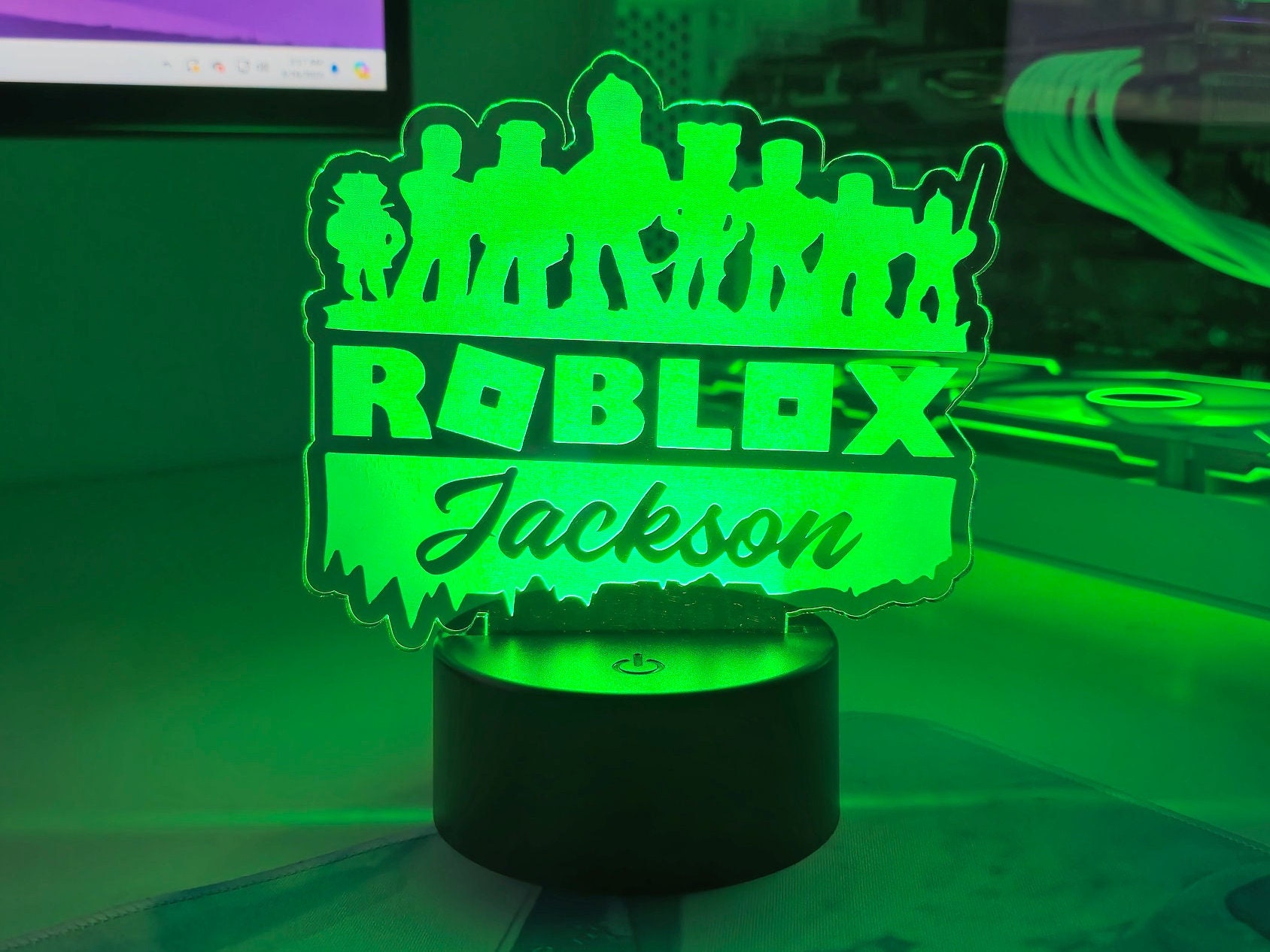 Roblox Personalized Night Light Custom Name Gamertag Display Unique ...