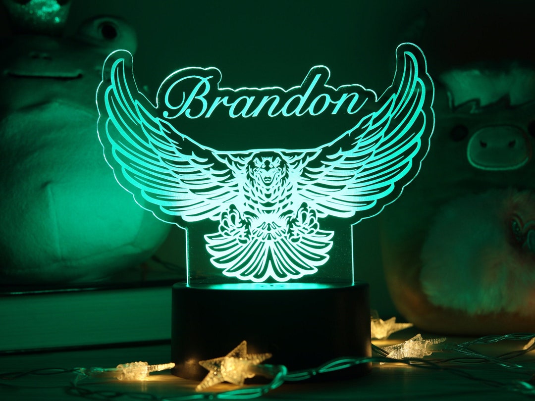 Eagle Animal Led Light Wild Bird 3D Night Lighting Personalized Custom ...