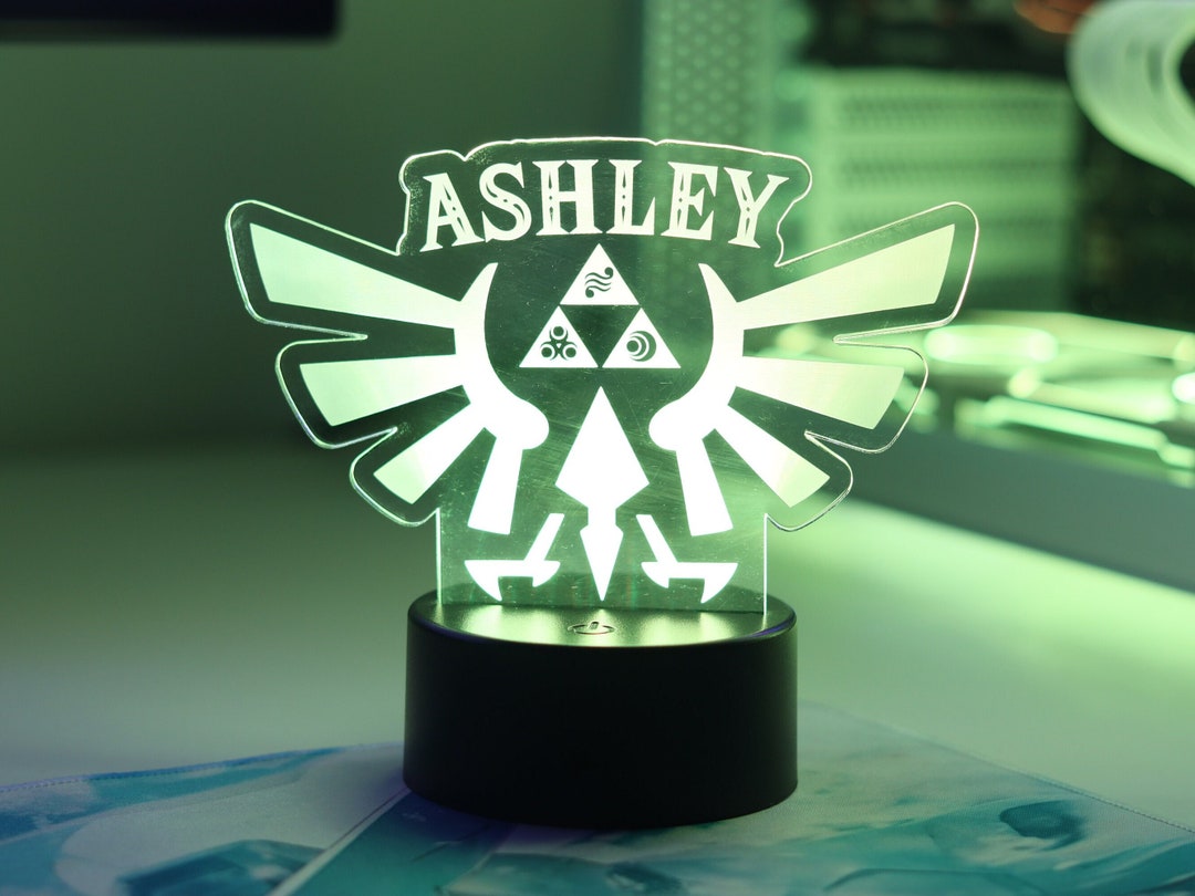 Legend of Zelda Led Light Lamp Triforce Crest Display Personalized ...
