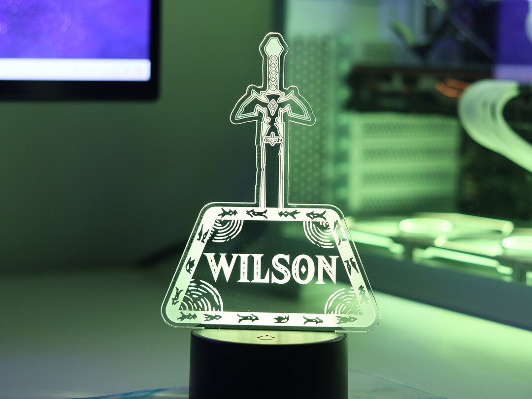 Legend of Zelda Led Light Master Sword in Stone Unique Zelda Display ...