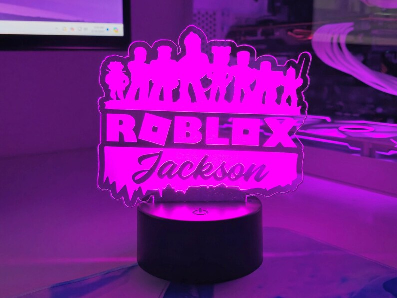Roblox Personalized Night Light Custom Name Gamertag Display Unique ...