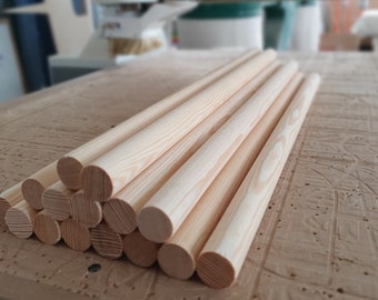 Pine Wood Round Rod for Macrame (D30) - Etsy