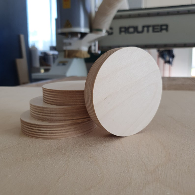 Wood Circle Cutout 10 Cm Diameter, Plywood 18MM Unfinished Wooden ...