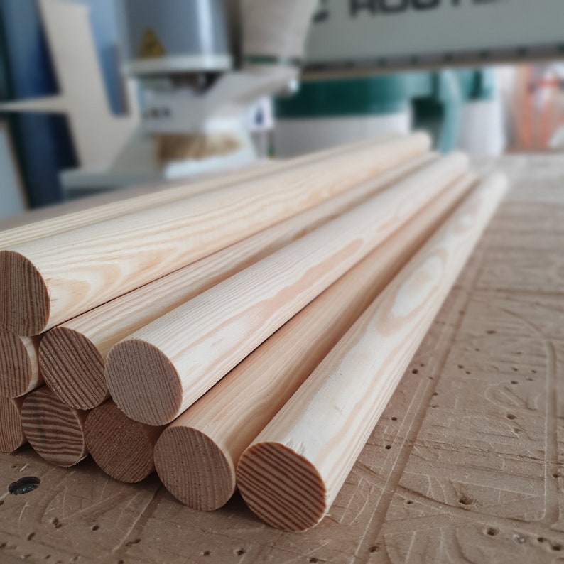 Pine Wood Round Rod for Macrame (D30) - Etsy