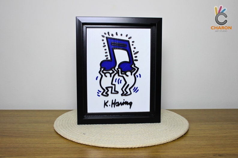 Keith Haring Music Art: 3D Printed Wall Decor - Etsy