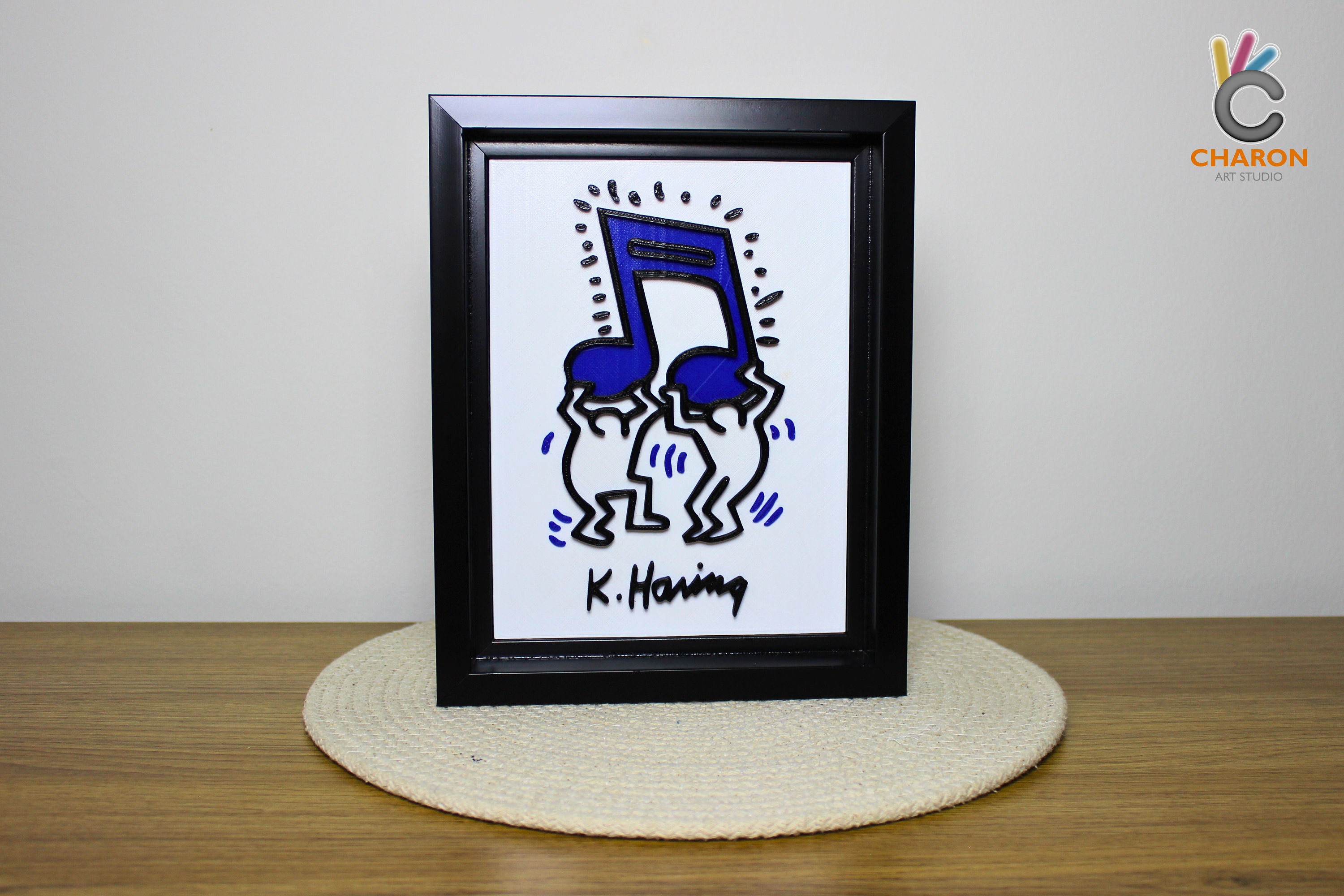 Keith Haring Music Art: 3D Printed Wall Decor - Etsy