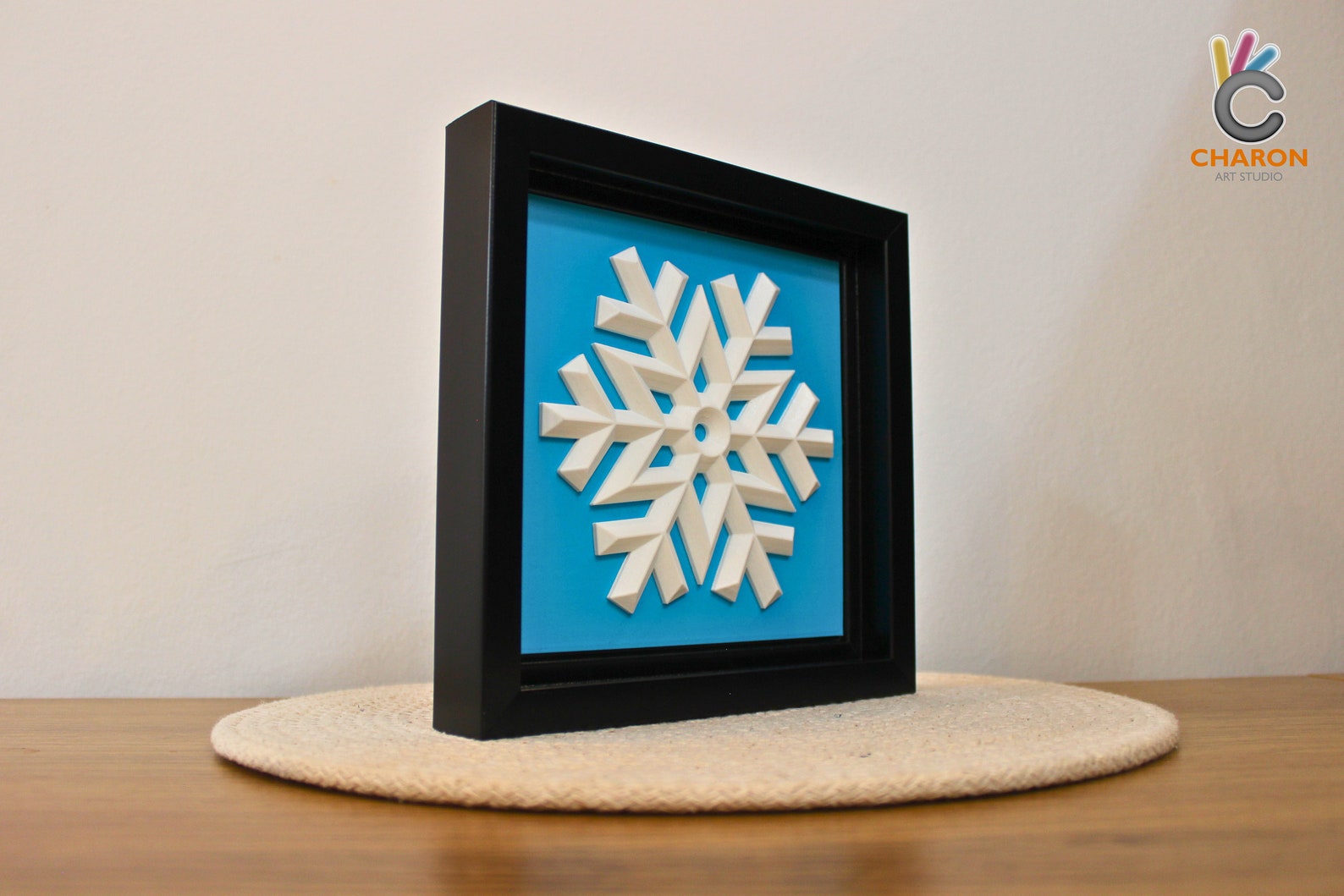 Snowflake 3D Printed | 3D Embossed Snowflake | Winter Themed Art ...