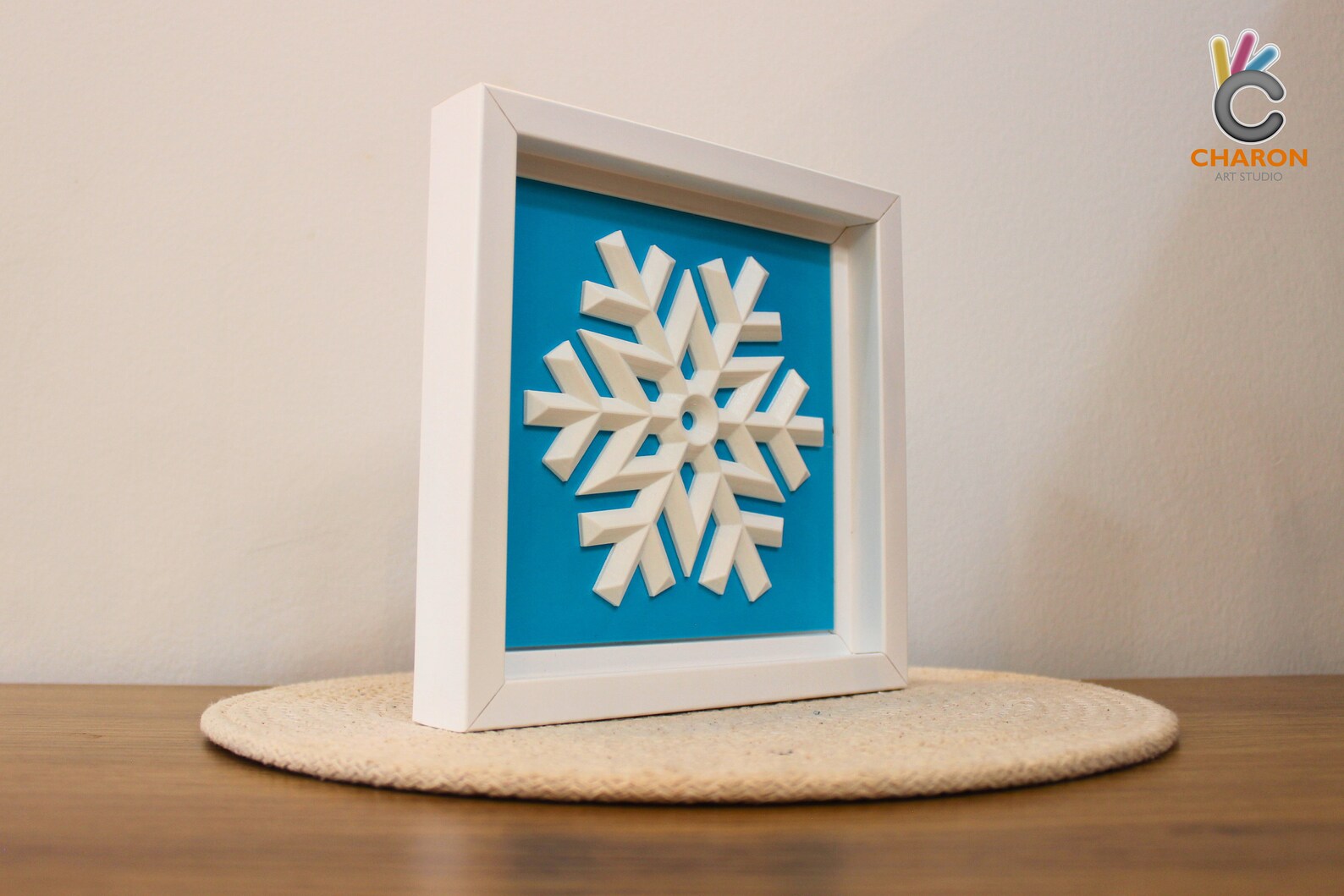 Snowflake 3D Printed | 3D Embossed Snowflake | Winter Themed Art ...
