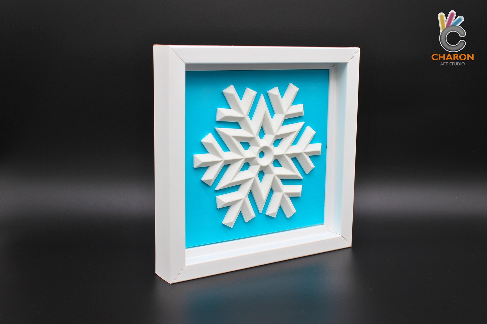 Snowflake 3D Printed | 3D Embossed Snowflake | Winter Themed Art ...