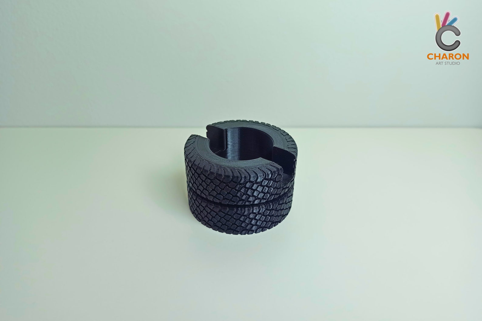 Tire Business Card Holder | Car Theme Desktop Accessory | 3D Printed ...