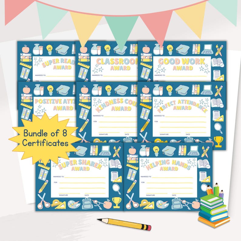 Certificate of Achievement Printable, Homeschool and Classroom ...