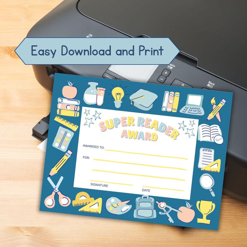 Certificate of Achievement Printable, Homeschool and Classroom ...