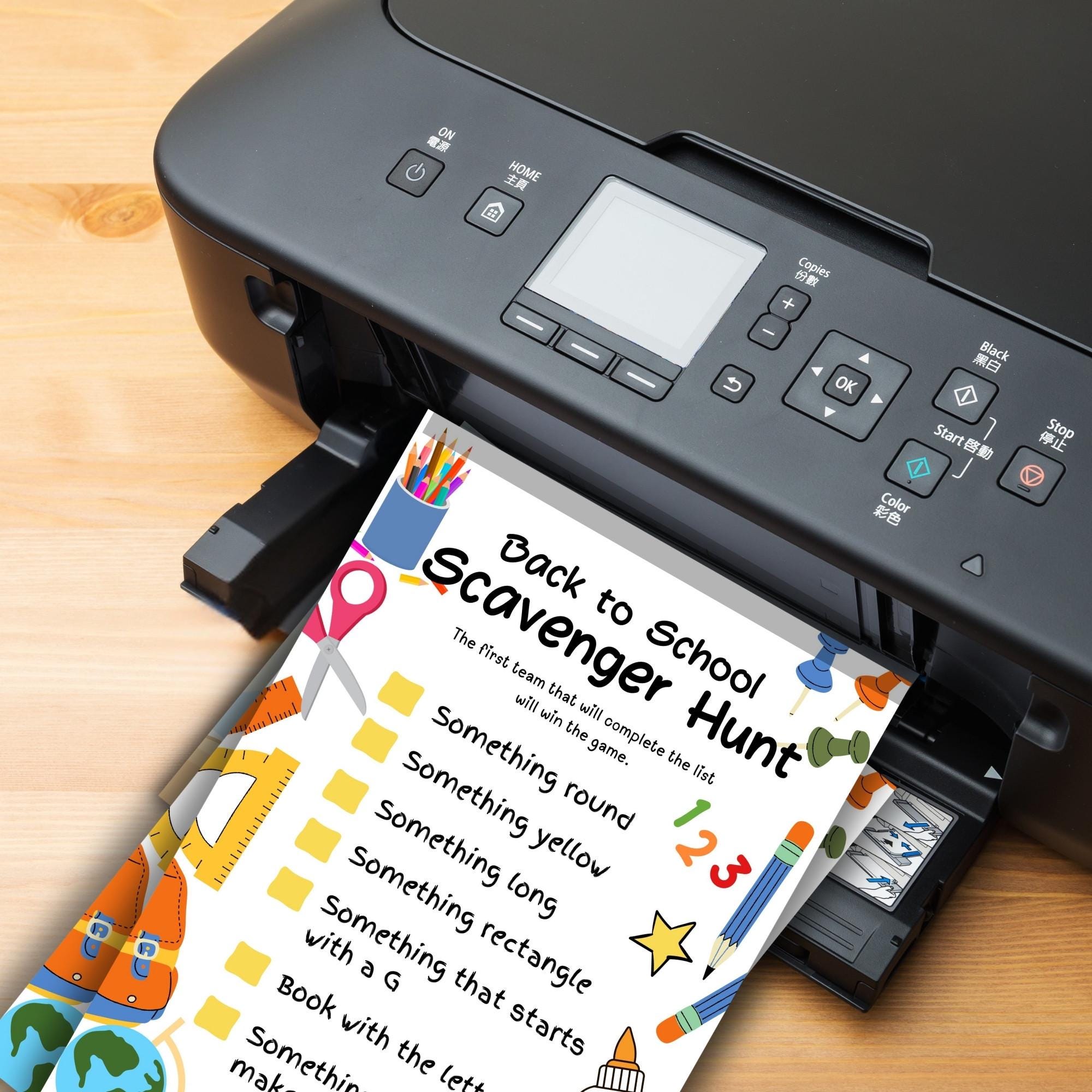 Back to School Scavenger Hunt: Classroom I Spy Game (printable PDF) - Etsy