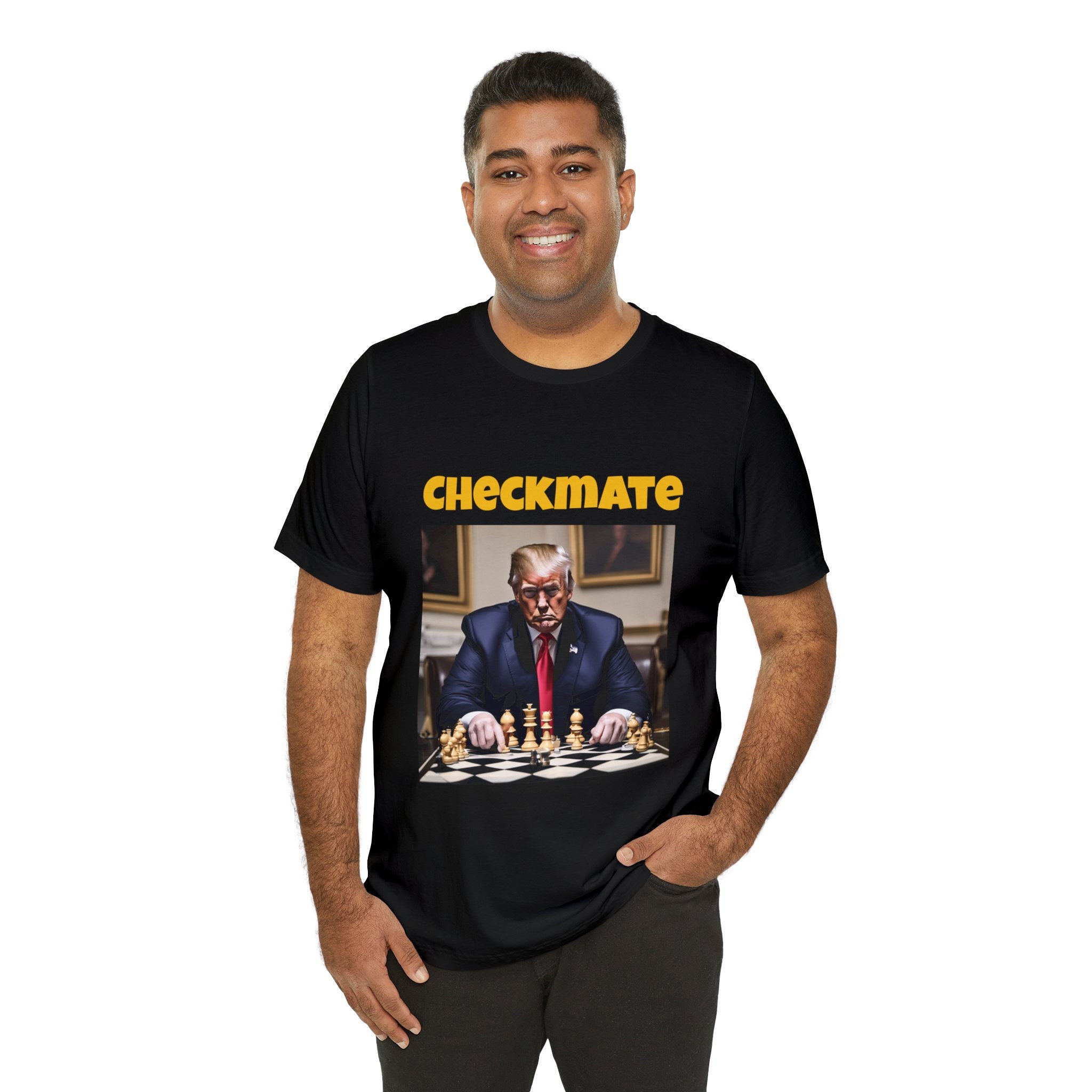 Donald Trump Playing Chess Checkmate Cool T-shirt Unisex Ai Designed ...