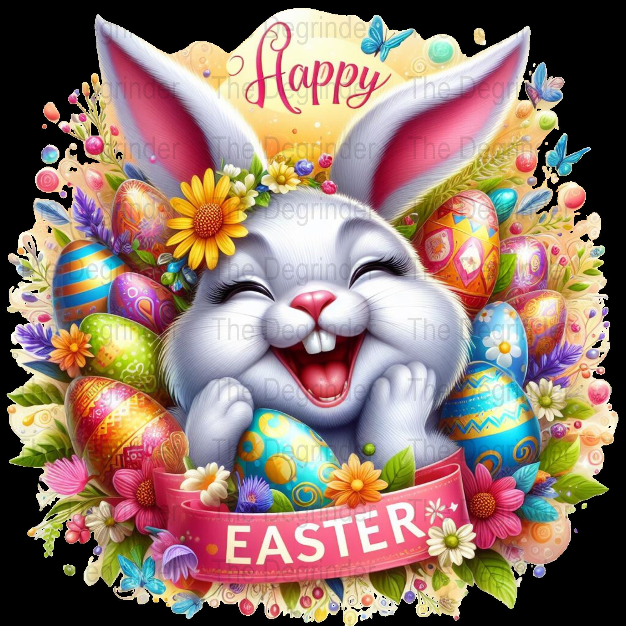Happy Easter Bunny SVG SVG Bundle X6 Easter Rainbow SVG Happy Bunny Svg ...