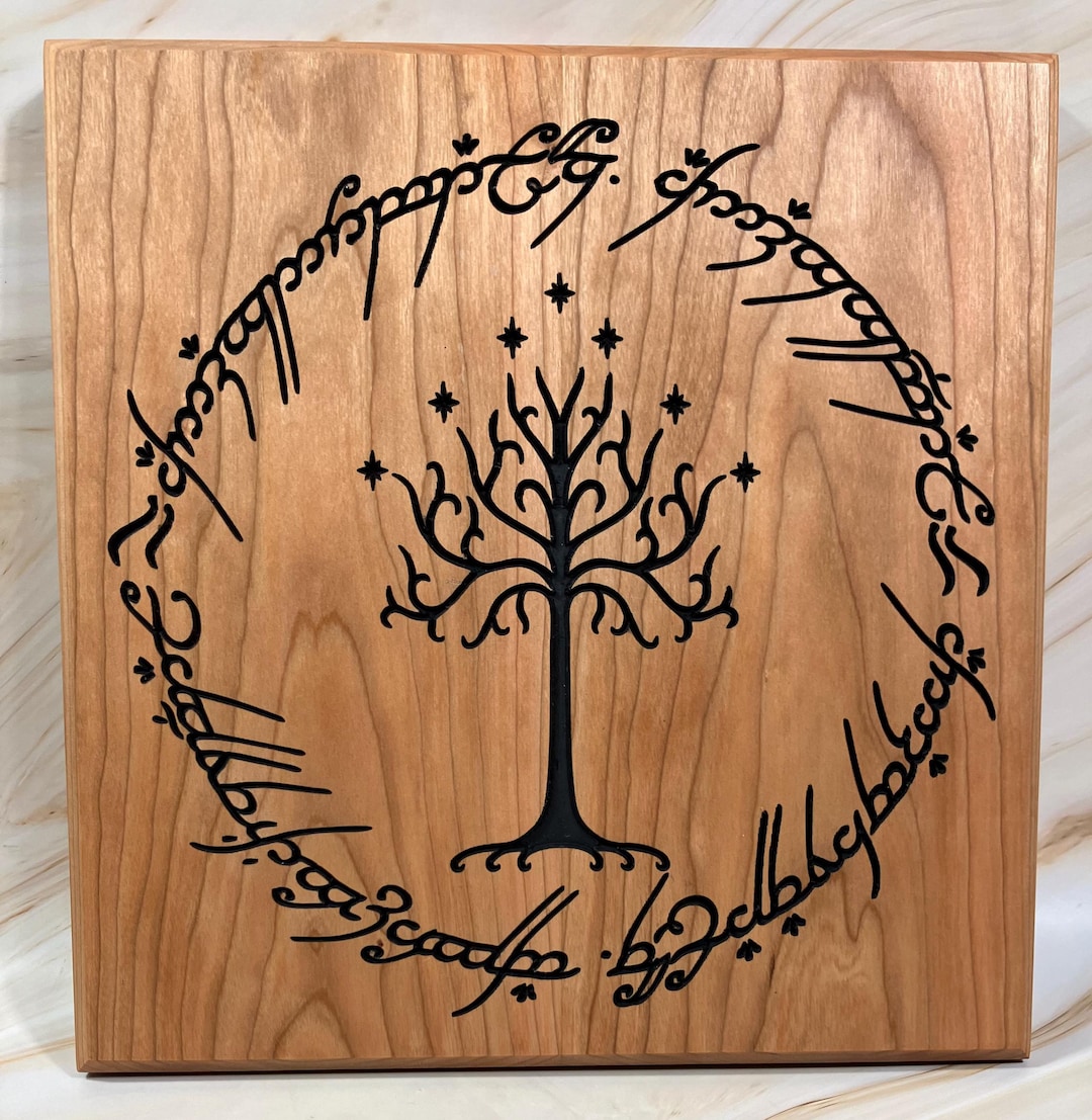 White Tree of Gondor Lord of the Rings Wall Art Lotr Gondor Tree ...